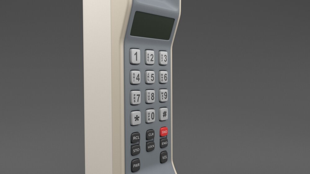 Old Cell Phone 3D model - Download Phones on 3DModels.org