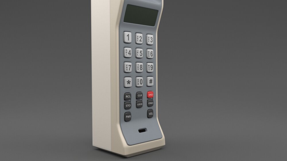 Old Cell Phone 3D model - Download Phones on 3DModels.org