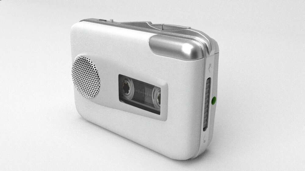 Portable Cassette Player 3D model - Download Audio Devices on 3DModels.org