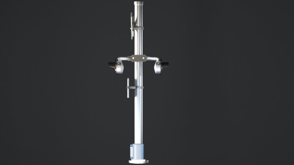 Railroad Crossing Signal 3D model - Download Street elements on ...