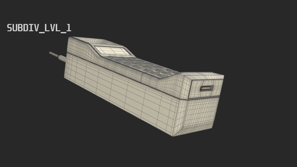 Retro Brick Cell Phone 3D model - Download Phones on 3DModels.org