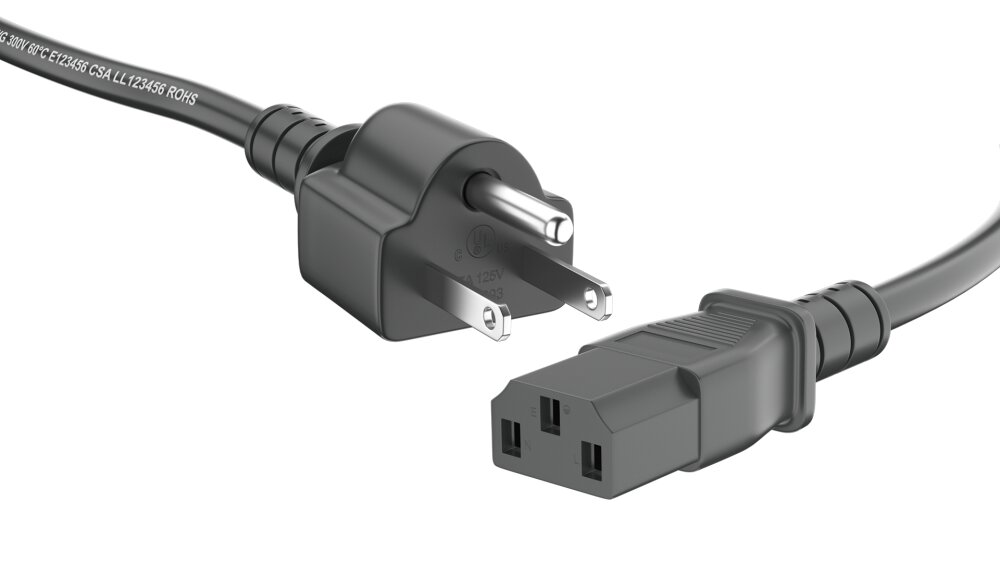 PC Power Cord 3D model - Download Computer Accessories on 3DModels.org