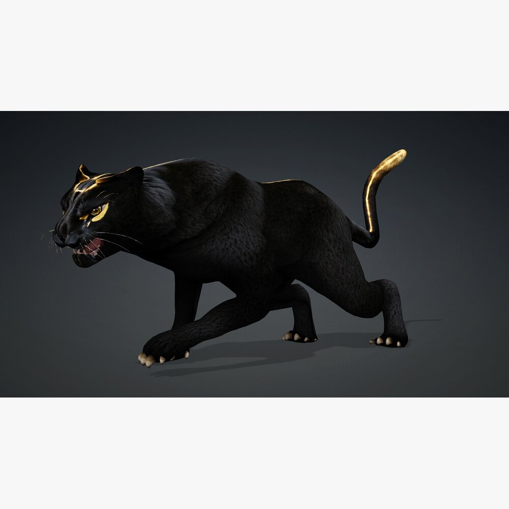 Black Panther A1 3D model - Download Mammals on 3DModels.org