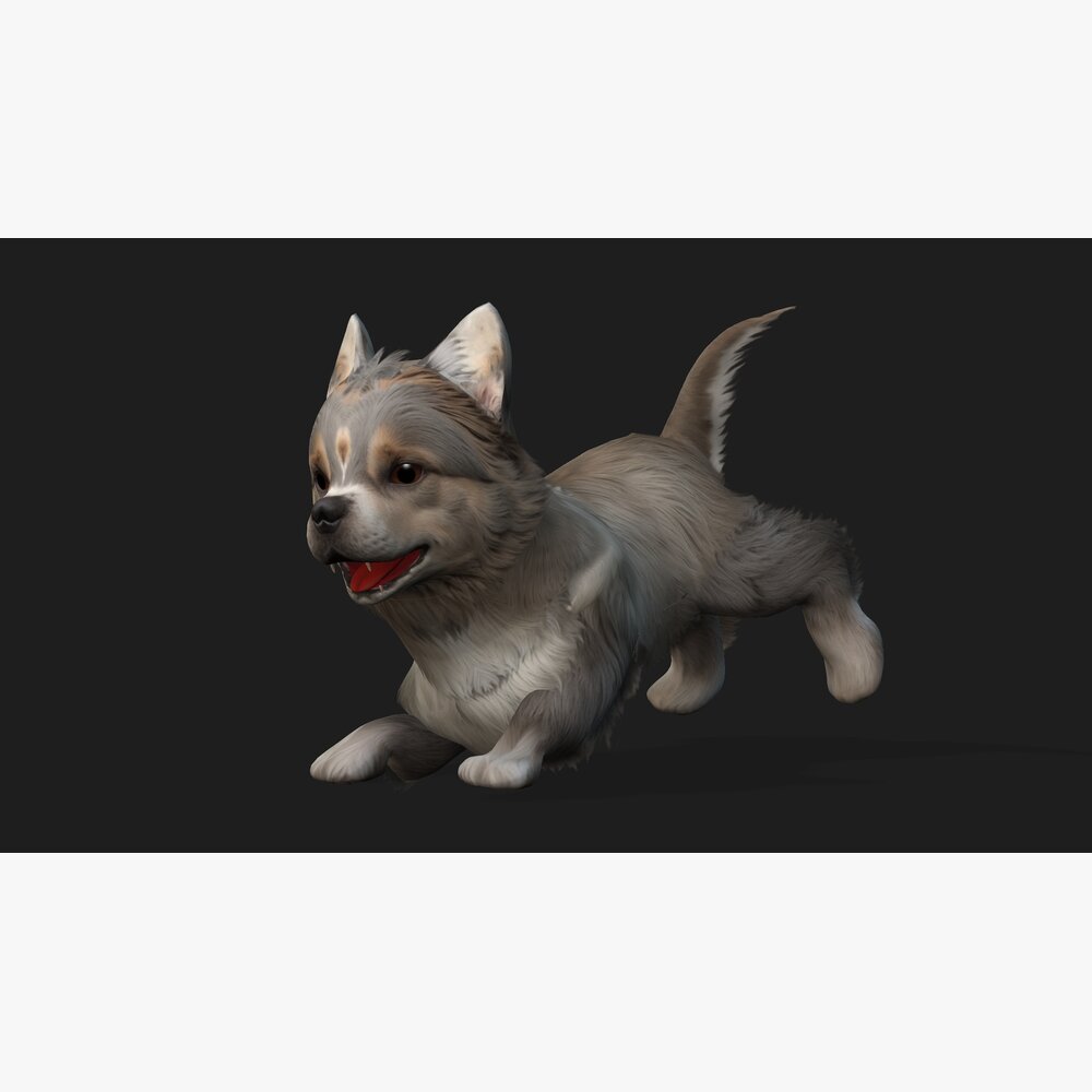 Dog A2 3D model - Download Mammals on 3DModels.org