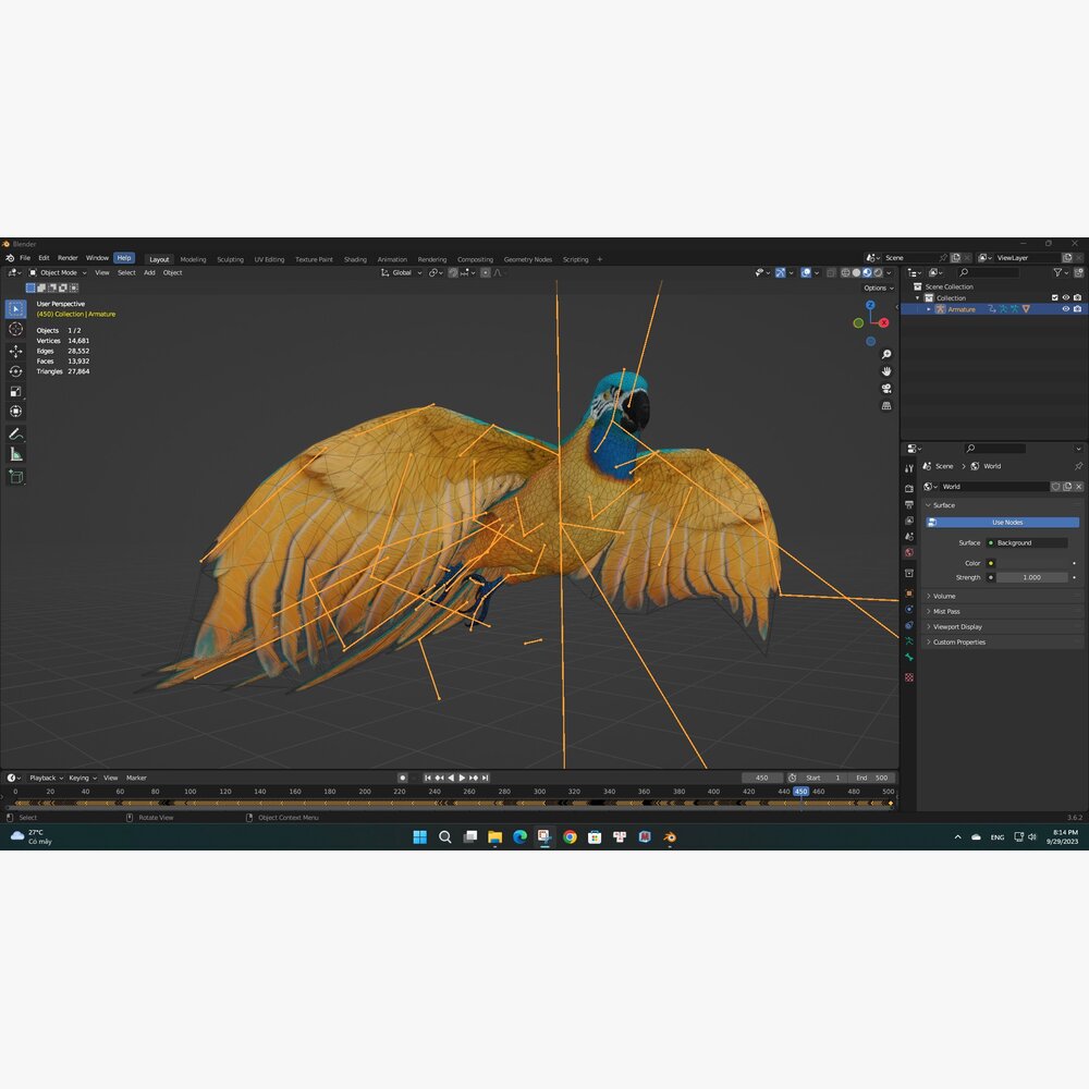 Parrot A1 Modelo 3D - Baixar Aves no 3DModels.org