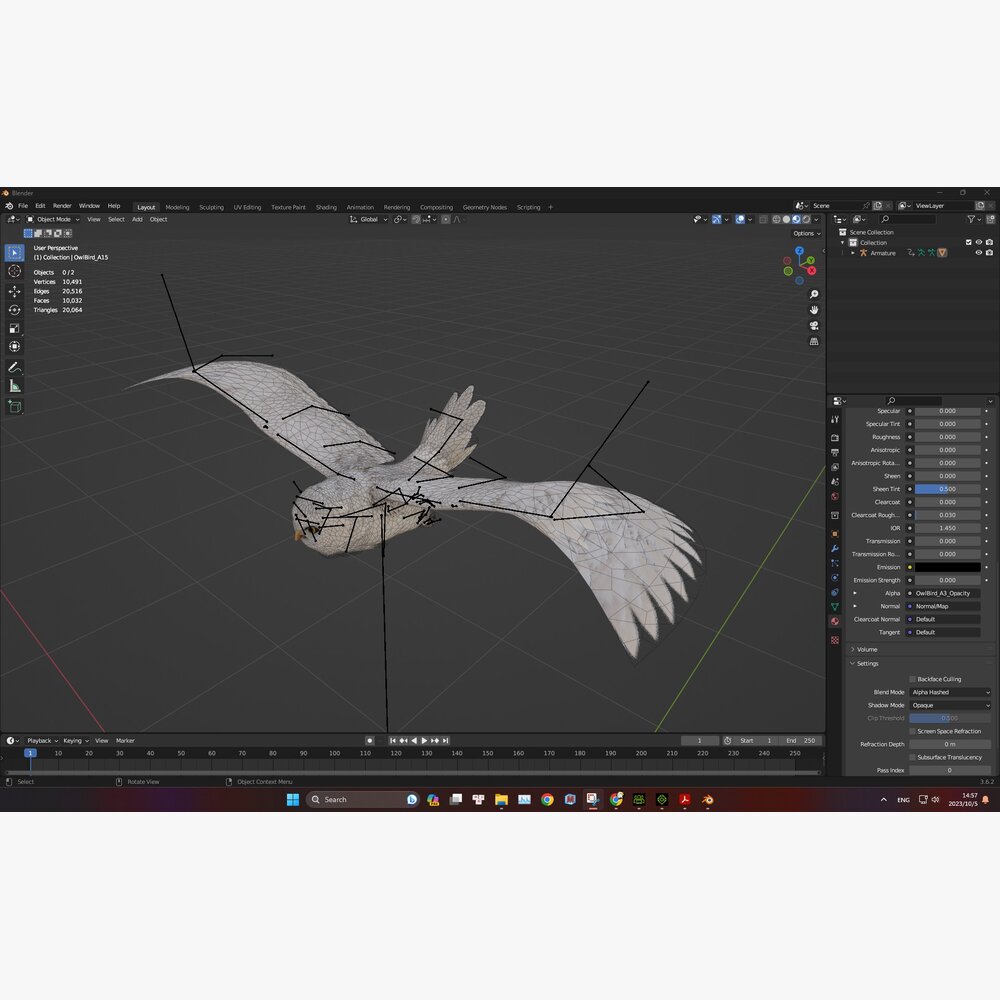 Owl Bird A3 3D model - Download Birds on 3DModels.org