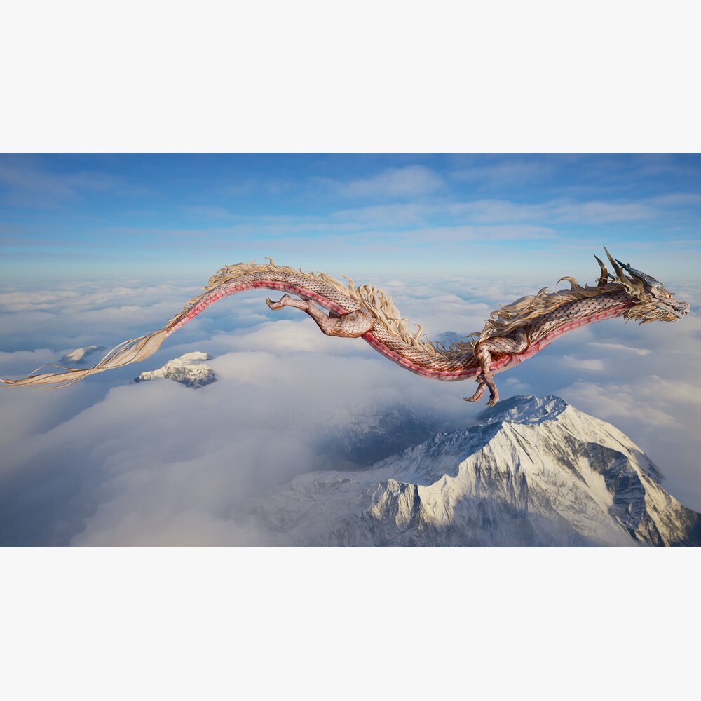 Majestic Dragon 3D model - Download Mythological creatures on 3DModels.org