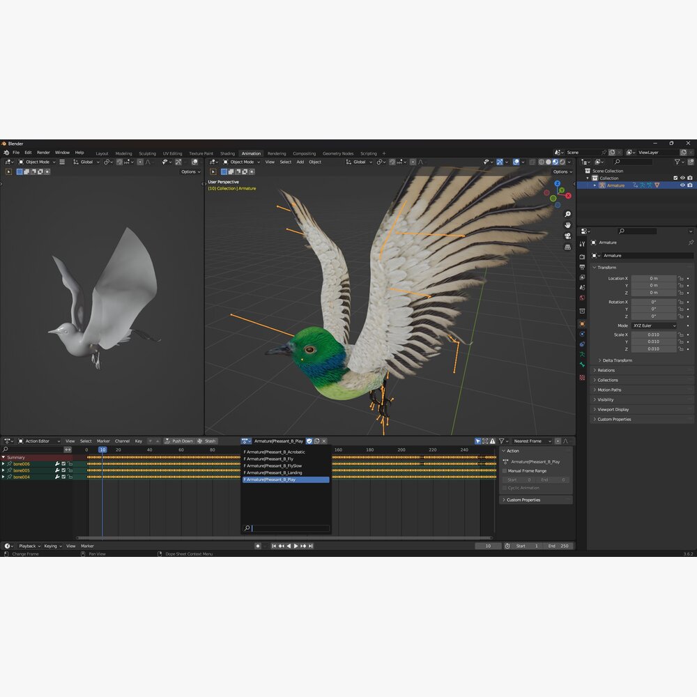 Pheasant Bird B3 3D model - Download Birds on 3DModels.org