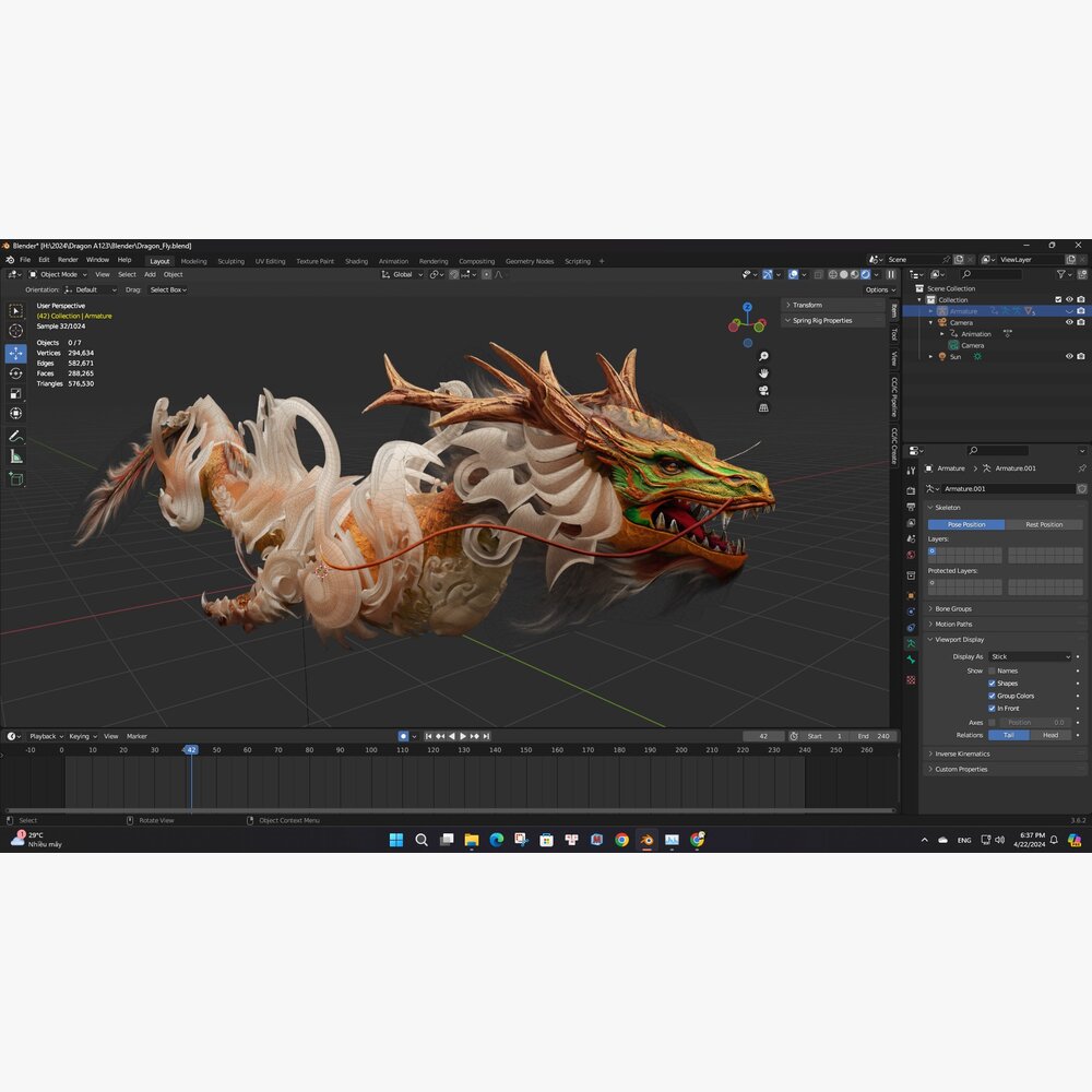 Dragon A1 3D model - Download Mythological creatures on 3DModels.org