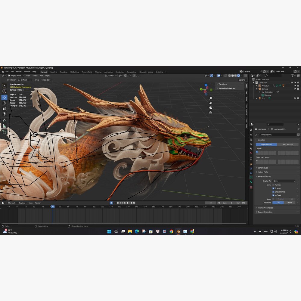 Dragon A1 3D model - Download Mythological creatures on 3DModels.org