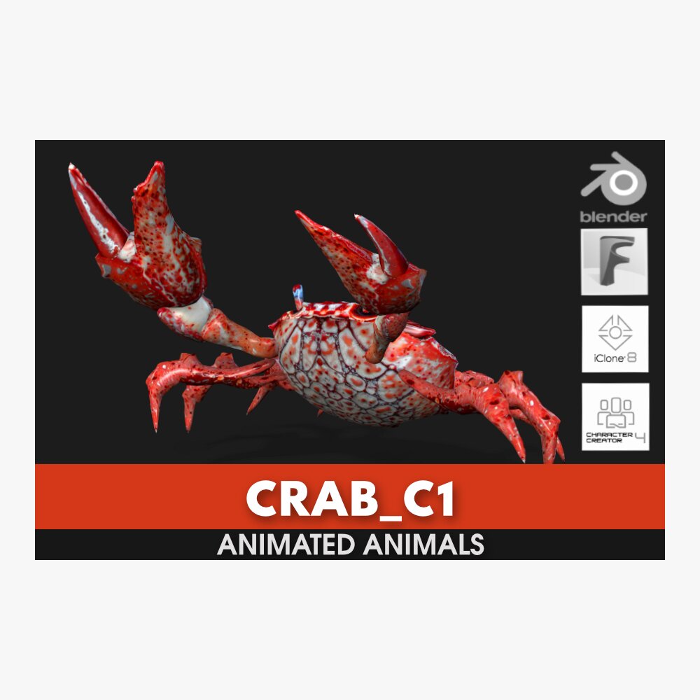 Crab C1 3D model - Download Low-poly on 3DModels.org