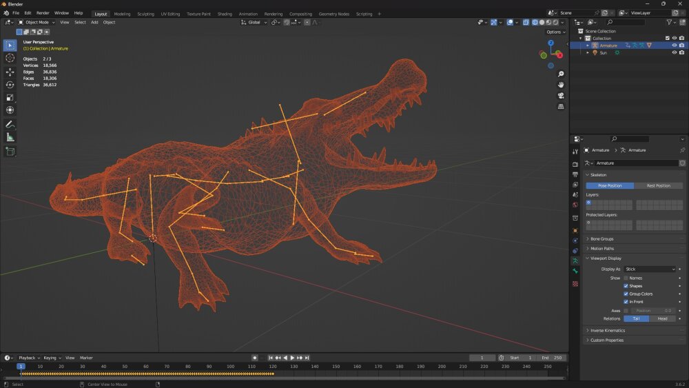 Crocodile 3D model - Download Reptile on 3DModels.org