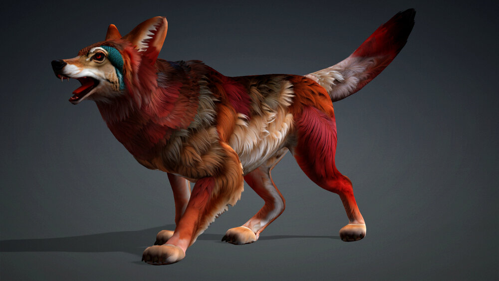 Lobo Animado Modelo 3D - Descargar Mammalia on 3DModels.org