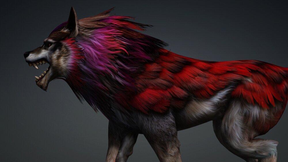 Wolf B3 3D model - Download Mammals on 3DModels.org