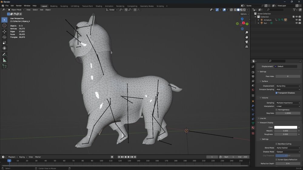 Alpaca A3 Modelo 3D - Descargar Mammalia on 3DModels.org