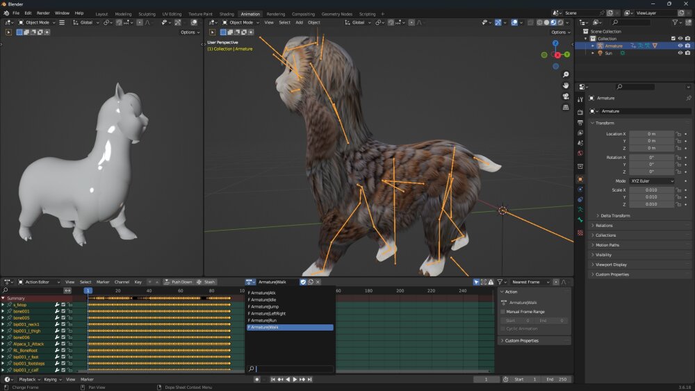 Alpaca A3 Modelo 3D - Descargar Mammalia on 3DModels.org