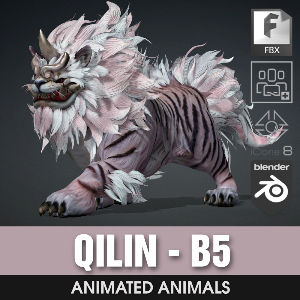 Qilin B5 3D model - Download Mythological creatures on 3DModels.org