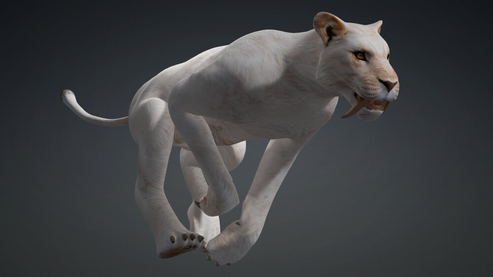 Lion B2 3D model - Download Mammals on 3DModels.org