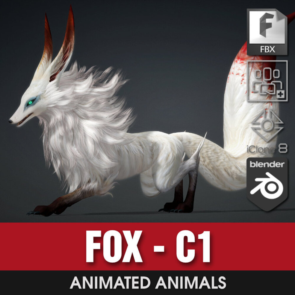 Fox C1 3D model - Download Mythological creatures on 3DModels.org