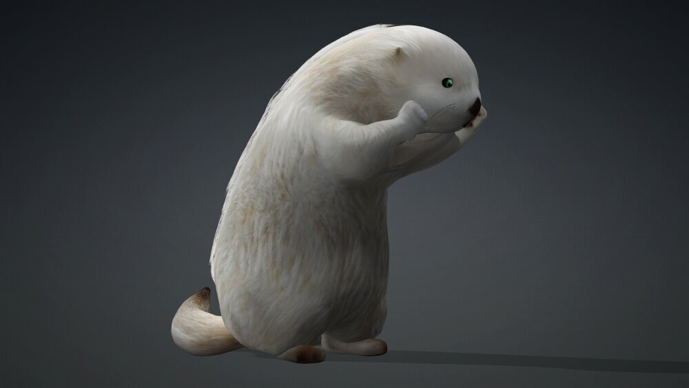 Otter A1 3D model - Download Mammals on 3DModels.org