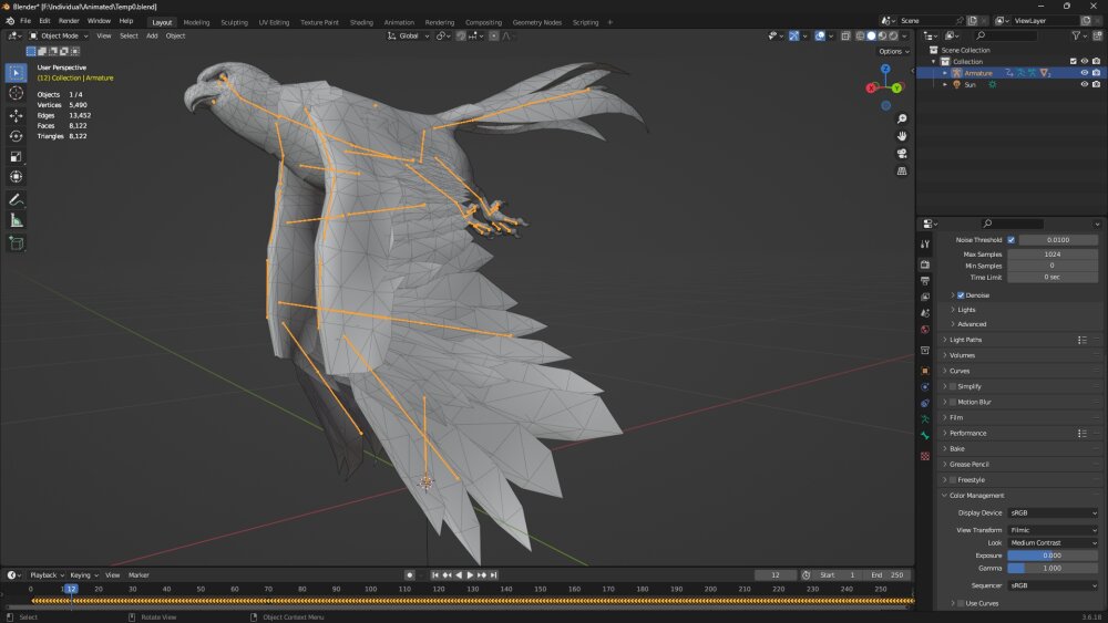 Hawk A4 3D model - Download Birds on 3DModels.org
