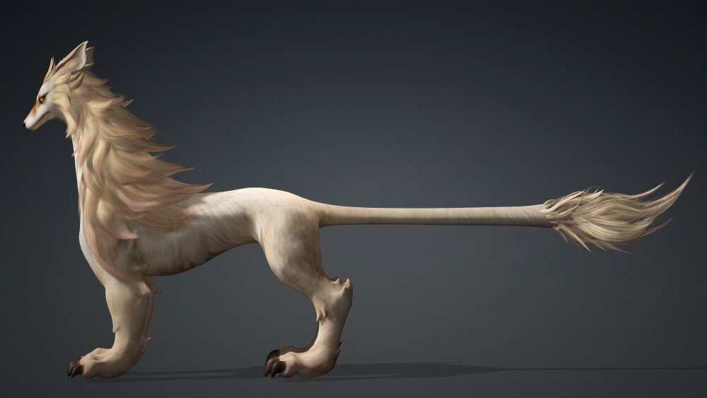 Divine Wolf A1 3D model - Download Mythological creatures on 3DModels.org