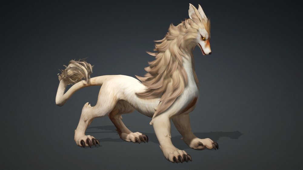 Divine Wolf A1 3D model - Download Mythological creatures on 3DModels.org