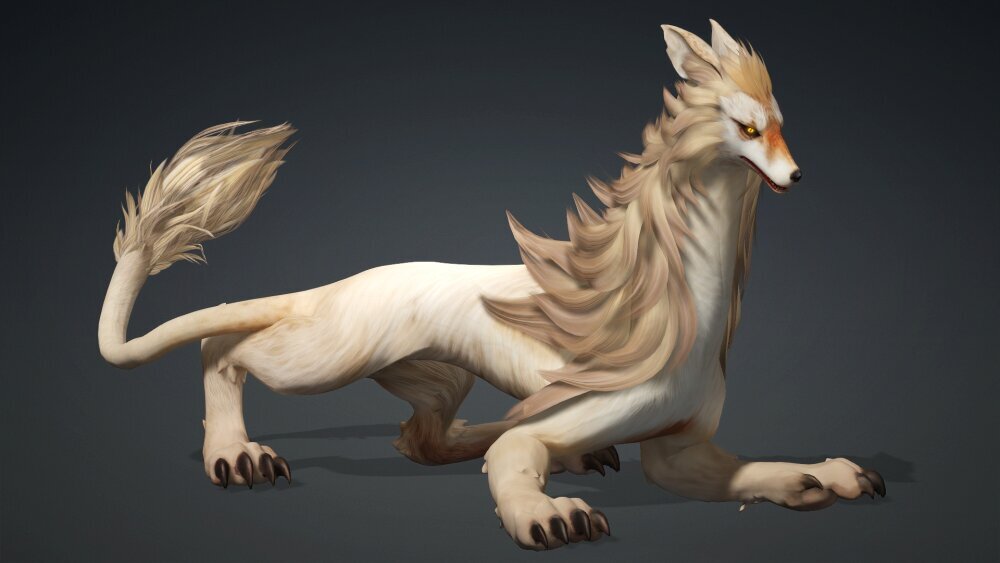 Divine Wolf A1 3D model - Download Mythological creatures on 3DModels.org