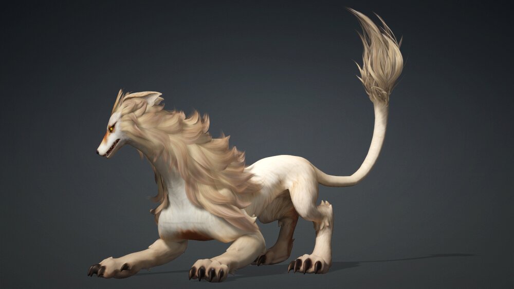 Divine Wolf A1 3D model - Download Mythological creatures on 3DModels.org
