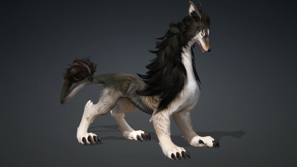 Divine Wolf A2 3D model - Download Mythological creatures on 3DModels.org