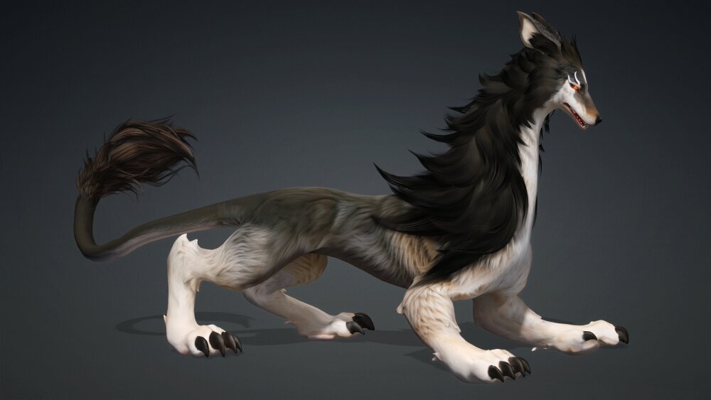 Divine Wolf A2 3D model - Download Mythological creatures on 3DModels.org