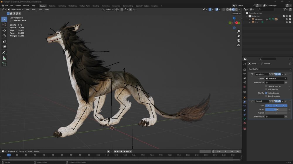 Divine Wolf A2 3D model - Download Mythological creatures on 3DModels.org