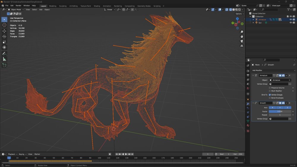 Divine Wolf A2 3D model - Download Mythological creatures on 3DModels.org