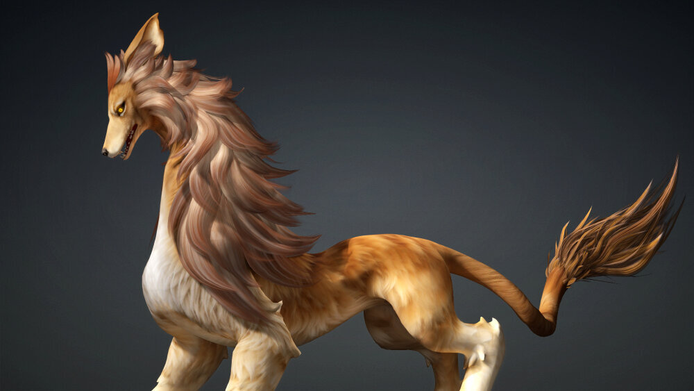 Divine Wolf A3 3D model - Download Mythological creatures on 3DModels.org