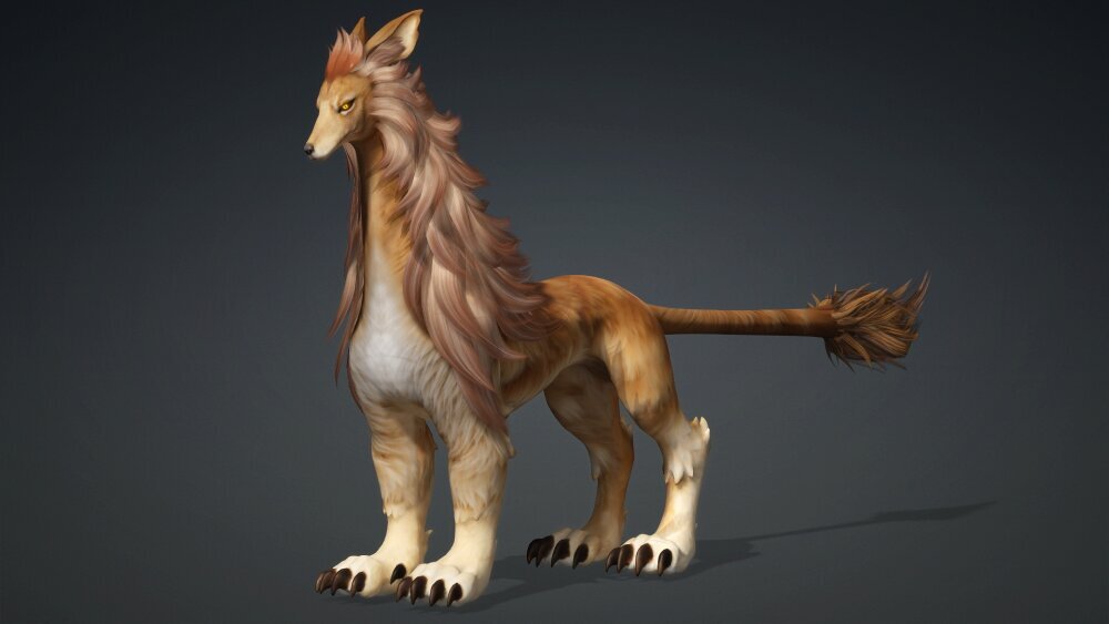 Divine Wolf A3 3D model - Download Mythological creatures on 3DModels.org