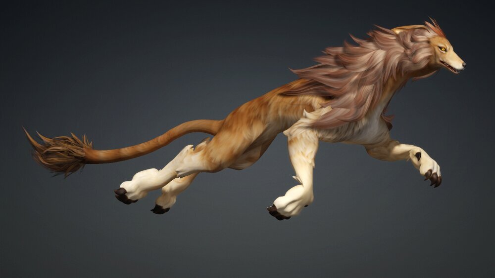 Divine Wolf A3 3D model - Download Mythological creatures on 3DModels.org