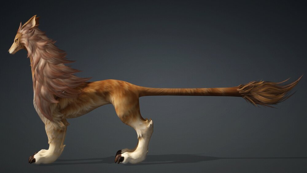 Divine Wolf A3 3D model - Download Mythological creatures on 3DModels.org