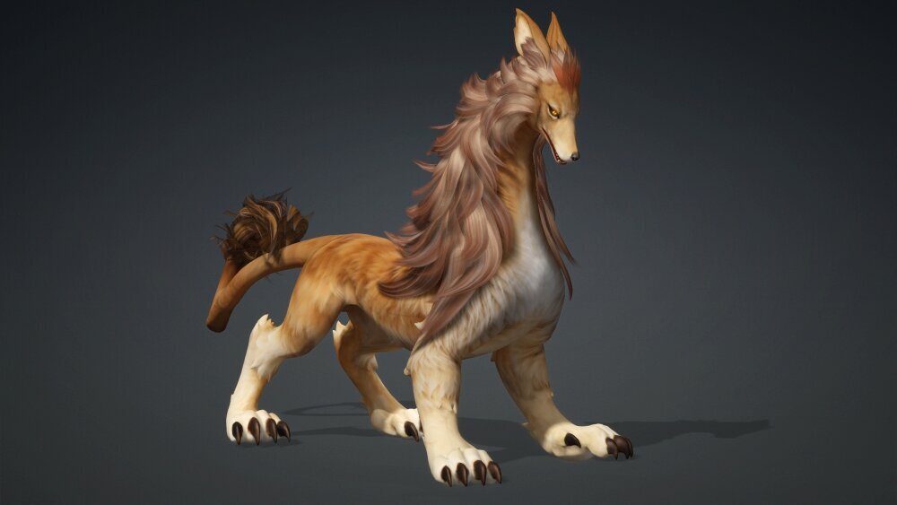 Divine Wolf A3 3D model - Download Mythological creatures on 3DModels.org