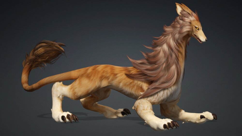 Divine Wolf A3 3D model - Download Mythological creatures on 3DModels.org