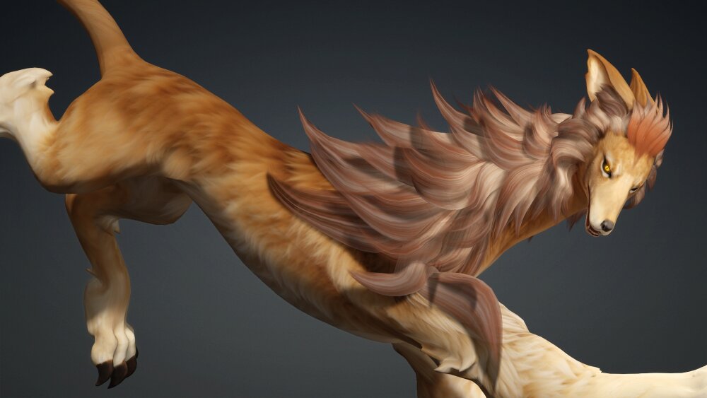 Divine Wolf A3 3D model - Download Mythological creatures on 3DModels.org