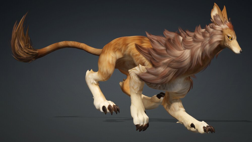 Divine Wolf A3 3D model - Download Mythological creatures on 3DModels.org