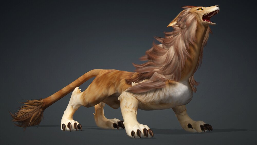 Divine Wolf A3 3D model - Download Mythological creatures on 3DModels.org