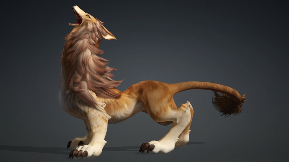 Divine Wolf A3 3D model - Download Mythological creatures on 3DModels.org