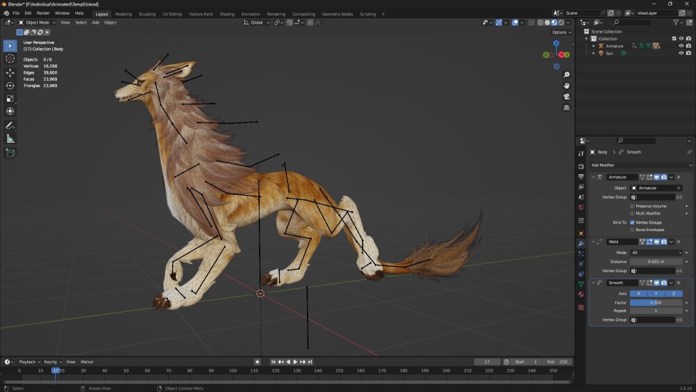 Divine Wolf A3 3D model - Download Mythological creatures on 3DModels.org