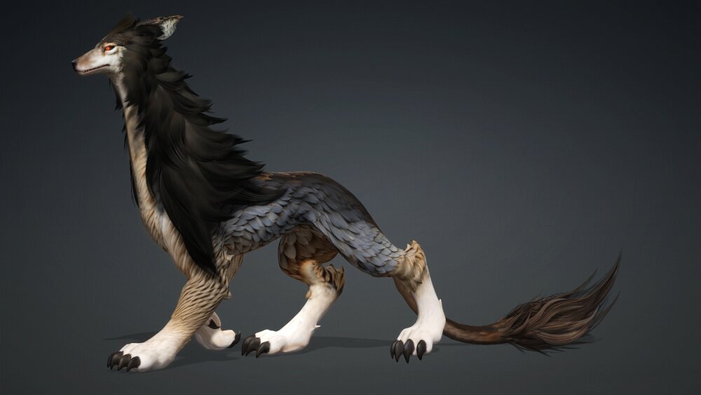 Divine Wolf A4 3D model - Download Mythological creatures on 3DModels.org