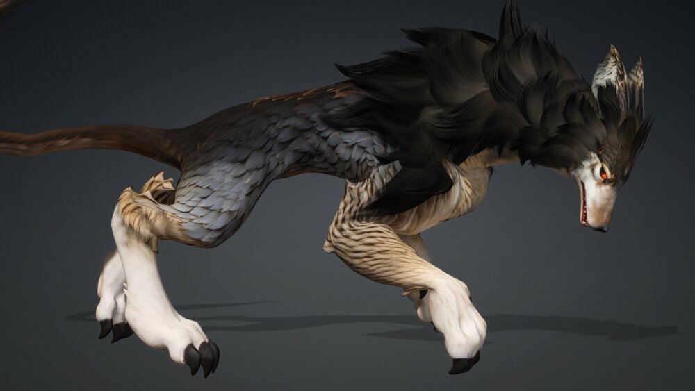 Divine Wolf A4 3D model - Download Mythological creatures on 3DModels.org
