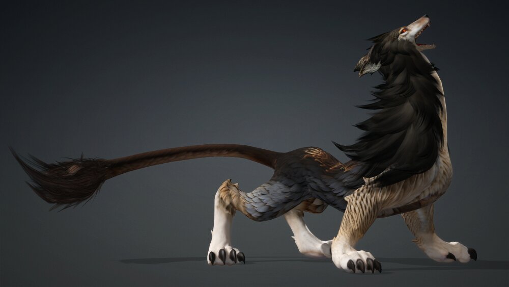 Divine Wolf A4 3D model - Download Mythological creatures on 3DModels.org
