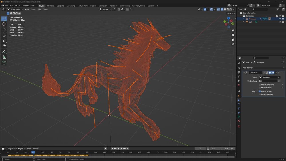 Divine Wolf A4 3D model - Download Mythological creatures on 3DModels.org