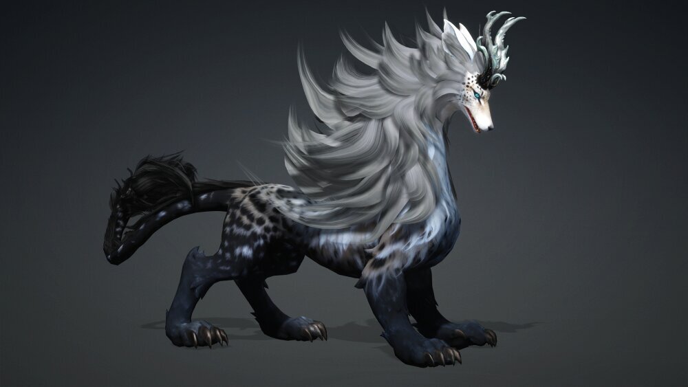 Divine Wolf B1 3D model - Download Mythological creatures on 3DModels.org