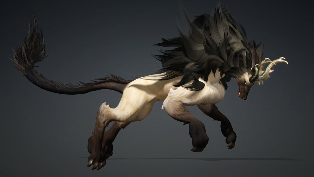 Divine Wolf B3 3D model - Download Mythological creatures on 3DModels.org